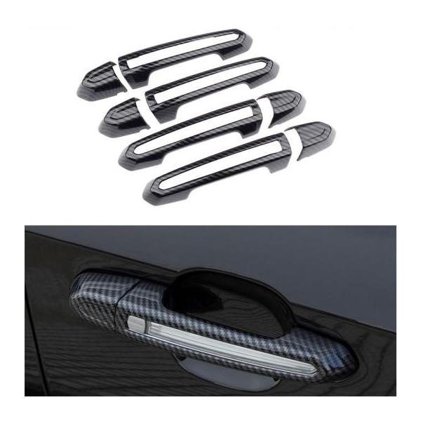 キャデラック CADILLAC automobile motorcar オートモービル モーターカー カー 車 自動車 車両 CARBON STYLEカラー: カーボン調 ABS エクステリア ドア ハンドル カバー ステッカー トリム 適...