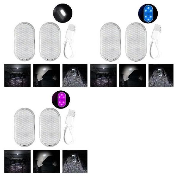 automobile motorcar オートモービル モーターカー カー 車 自動車 車両 白 WHITE 青 BLUE 紫 PURPLEカラー: ホワイト ブルー パープル 2ピース インテリア リード ランプ 1-CLICK タッチ ...