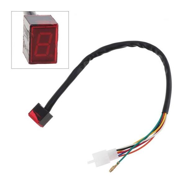 バイク モーターバイク モーターサイクル モーター サイクル オートバイ 2輪車 二輪 二輪車 12V LED ギア インジケーター オートバイ ディスプレイ シフト レバー センサー デジタル ギア インジケーター モーターバイク アクセサリー