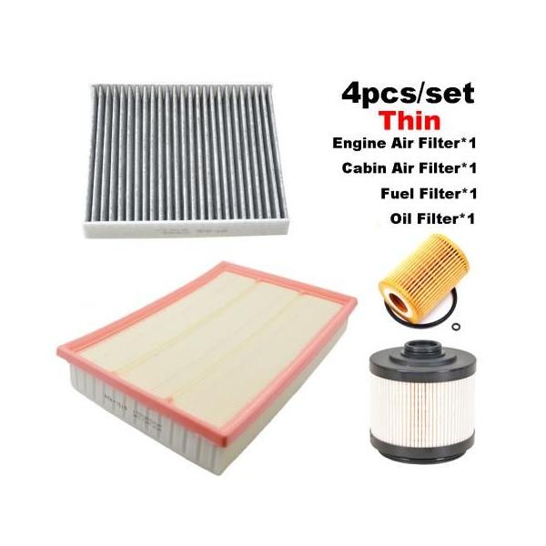 バリエーション: タイプ002:4ピース セット 薄型 4ピース フィルター セット 適用: 長城汽車 ポーア キングコング 2.0TDI-ディーゼル GW4D20M 2022-2024 エンジン キャビン AC エア フューエル オイル ...
