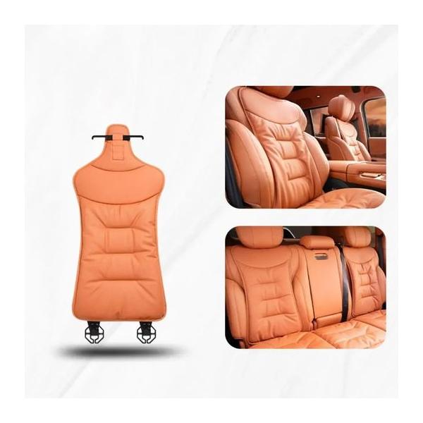 バリエーション: タイプ005:オレンジ バックレスト 滑り止め レザー クッション ユニバーサル ソフト 通気性 オールシーズン クッション コットン 通気性 オート シート クッション