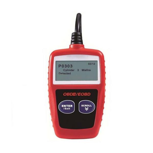 AL-RR-3138-RD 赤 REDカラー: レッド MS309 OBD2 スキャナー マルチランゲージ 自動車 スキャナー エンジン 診断 ツール ODB 2 EOBD MS309 オート 診断 Sカン ツール MS309