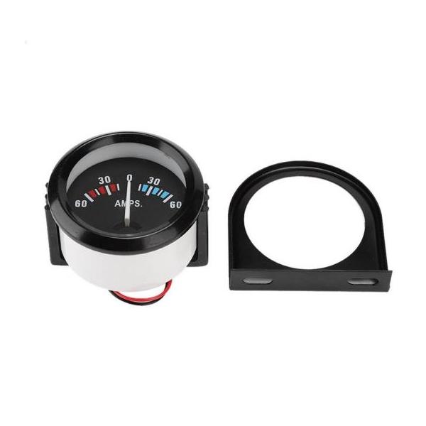 AL-RR-3200-BK VOLT 黒 BLACKカラー: ブラック 12V 60-0-60 AMP アンペア メーター 電流計 ユニバーサル ゲージ 52M/2IN ユニバーサル 適用: 車両 アナログ 電流計 ボルト メーター