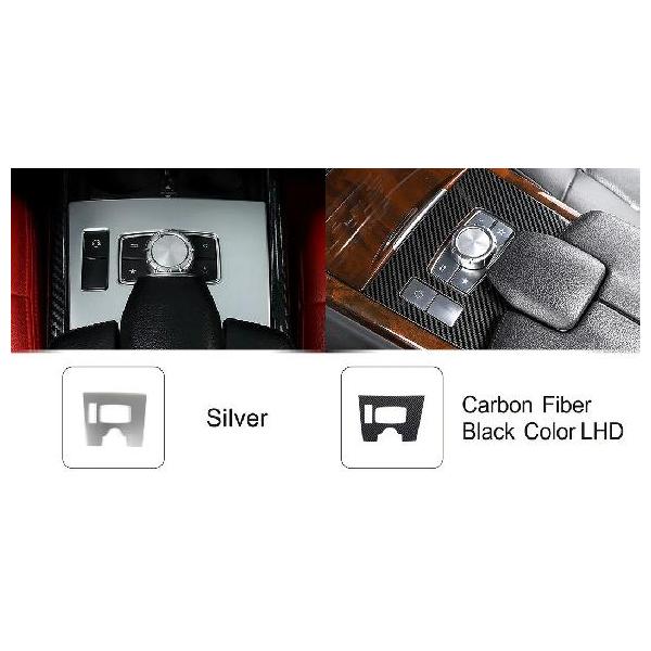 BBE2S0039T BBE2S0039-T 銀 SILVER CARBON STYLE BBE2S0039 Tカラー: シルバー カーボン調 ステンレス スチール センター コンソール マルチメディア パネル 装飾 カバー トリム 適用:...