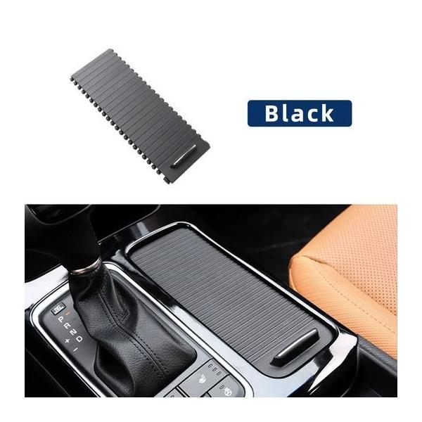 黒 BLACKカラー: ブラック フロント シート スライディング シャッター 適用: 起亜 K4 2014-2017 センター コンソール スライド ローラー カップホルダー ローラー ブラインド カバー