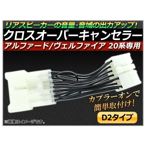 クロスオーバーキャンセラー TNHS-002 ALPHARD VELLFIRE アルファード ヴェルファイア ヴェルファイヤ ヴェルファイヤー ヴェルファイアー リアスピーカー リヤスピーカー 音量 音域 スライドドアスピーカー ルーフアク...
