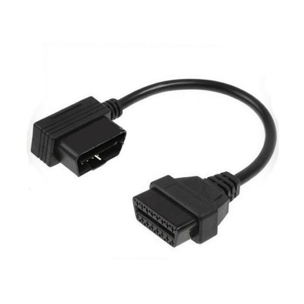 ケーブル 30センチ OBD2 延長 ケーブル OBD2 16 ピン メス 車診断ツール L タイプ肘直角 ELM327 コネクタ ケーブル
