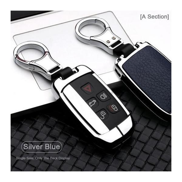 スーパーグレート クール キーケース カバー 5ボタン 適用: ランド ローバー 4イヴォーク/ディスカバリー 2 3/ヴォーグ/X8/XFR/LR4/ジャガー XK XKR/Fペース S-TYPE【バリエーション】タイプ001:Optio...