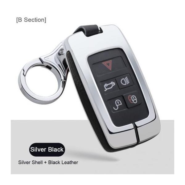 適用: スマート キー リング 5ボタン キーケース ランド ローバー レンジ ローバー スポーツ イヴォーク ヴェラール ディスカバリー 5/ジャガー E-Pace/Eペース 2018 2019【バリエーション】タイプ001:Option...