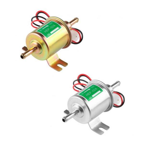 フューエルポンプ 燃料ポンプ ポンプリレー【バリエーション】タイプ001:シルバータイプ002:ゴールド HEP 02A ガス ディーゼル フューエルポンプ インライン ロー プレッシャー 電動 フューエルポンプ 24V L0411