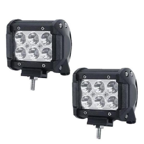 automobile motorcar オートモービル モーターカー カー 車 自動車 車両 TRAXタイプ001:2ピース 18W 2ピース 18W 60W 72W LED ライト ワーク バー 投光ランプ スポット コンボ ビーム 4イ...