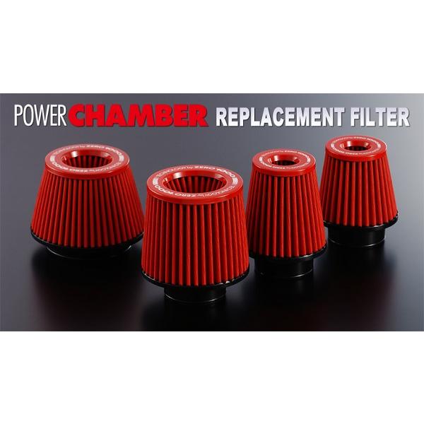 パワーチャンバー用交換フィルター ZERO-1000/零1000 POWER CHAMBER 赤 RED Type2 タイプ2 パワー チャンバー ツー エアクリ エアー エア クリーナー フィルター REPLACEMENT FILTER ...