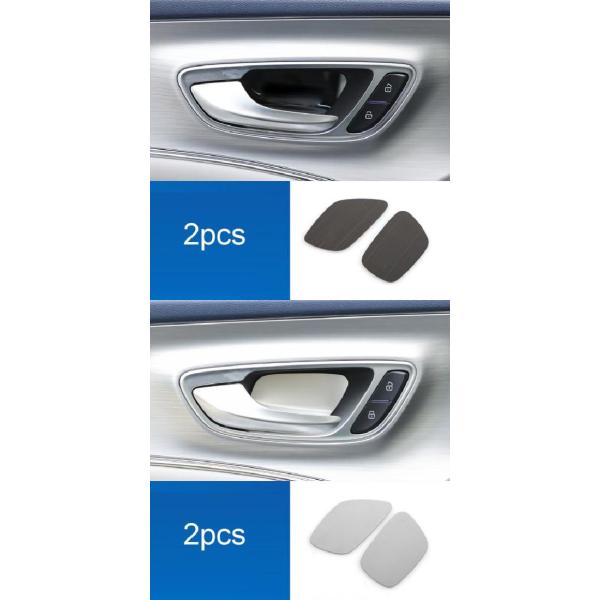 automobile motorcar オートモービル モーターカー カー 車 自動車 車両 黒 BLACK 銀 SILVERカラー: ブラック シルバー 2ピース 適用: MG IMAX8 2021 フロント ドア ハンドル ボウル 装飾