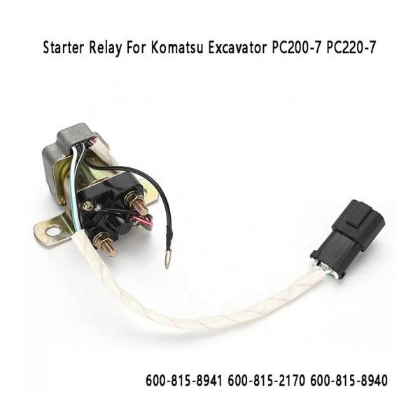 タイプ: タイプ1 スターター リレー 掘削機 スタート スイッチ 600-815-8941 600-815-2170 600-815-8940 適用: コマツ 掘削機 PC200-7 PC220-7
