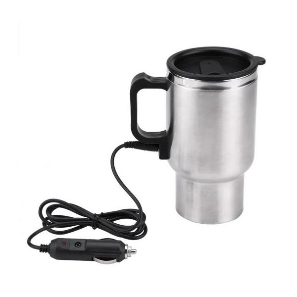 AL-RR-3361-SI 銀 SILVERカラー: シルバー 12V 450ML 車両 ヒート カップ ステンレス スチール 電動 ヒート ケトル