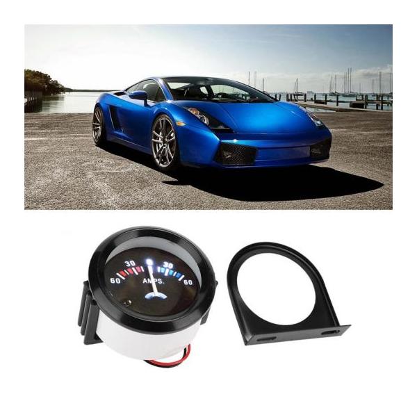 VOLT automobile motorcar オートモービル モーターカー カー 車 自動車 車両 ユニバーサル 16 インチ 12V 52M/2IN 電流計 電圧計 60-0-60A AMP ゲージ 適用: 車両 アナログ ボルト メーター
