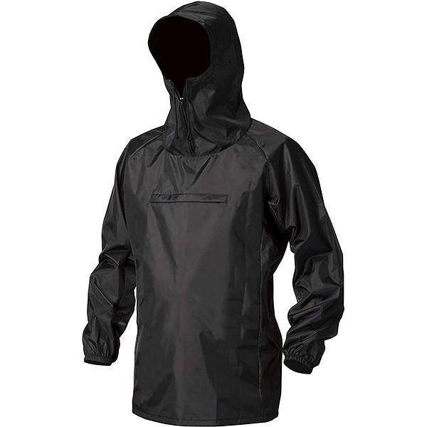 ナイロンヤッケ マック(Makku) まっく AS1400 レインシャツ ジャンパー パーカー ウインドブレーカー レインスーツ レインウェアー レインウエア レインコート 合羽 カッパ メンズ ユニセックス 男性用 男女兼用 黒 BLAC...