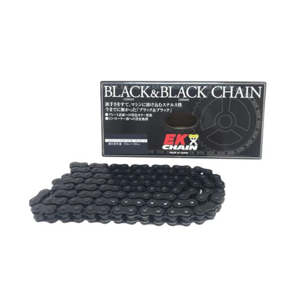 シールチェーン EKチェーン/江沼チェーン 520SRX2 BK;BK EK CHAIN エヌマチェーン バイクチェーン チェーン ドライブチェーン バイク用チェーン モーターサイクル用チェーン seal chain EKシールチェーン カ...