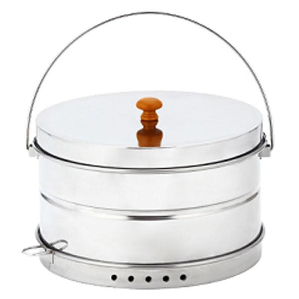 ステンレススモーカー SS-25 6566200 スモーカー 燻製器 薫製器 スモーク 燻製 薫製 くんせい くん製 燻煙 いぶす 乾燥 空気穴 網 煙 量 調節 調整 スモークチップ スモークウッド 木 円筒 ステンレス スチール 天然木...