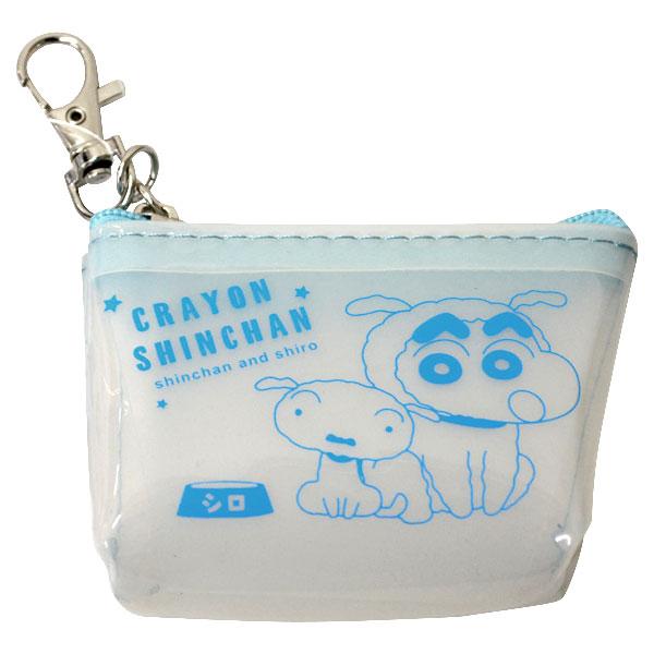 クレヨンしんちゃん 三角クリアポーチ KS33961 SIROSIN くれよんしんちゃん しんのすけ シロ しろ イヌ 三角 三角ポーチ クリアポーチ ポーチ ケース バッグ 袋 ふくろ コインケース 小銭入れ 小物入れ 収納 小物 キャラ...