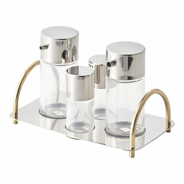 カスターセット エムタカ(Emutaka) 4447 PKS44 カスター台 カスタートレー カスタートレイ 調味料トレー 調味料トレイ 卓上トレイ 卓上トレー スパイストレイ スパイストレー カスター トレー トレイ 卓上備品 テーブルウ...