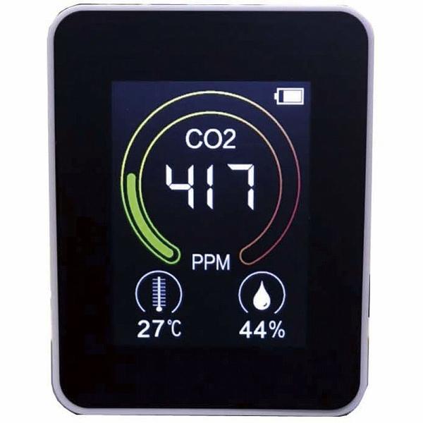 二酸化炭素濃度測定器 クレセル(CRECER) CO2R-100 BNS0101 二酸化炭素濃度計 CO2濃度測定器 CO2測定器 CO2センサー CO2モニター 二酸化炭素センサー 測定器 電子測定機器 温湿度計 温度 湿度 濃度計 換気...