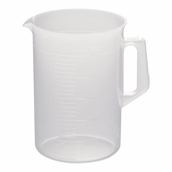 ポリプロピレン手付ビーカー サンプラテック(SANPLATEC) 01033 BBC05033 ビーカー 計量カップ メジャーカップ メジャリングカップ 水マス 計量 プラスチック 実験 5000ml 5000ミリリットル 5L 5リットル...