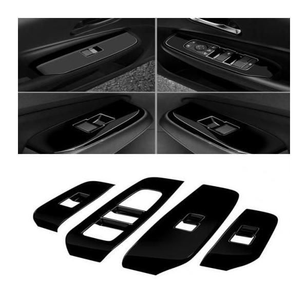 ニッサン 日産 NISSAN 日産自動車バリエーション: タイプ009:ウインドウ スイッチ パネル 適用: 日産 ノート E13 2020-2023 ABS ブラック インテリア アクセサリー センター コンソール ギア アームレスト ボ...