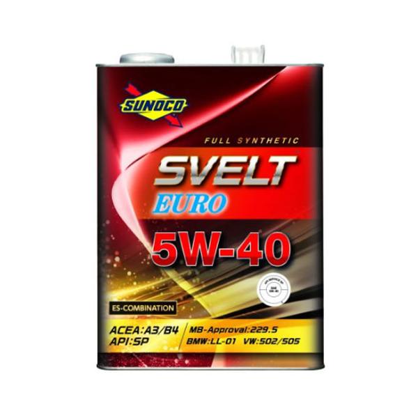 エンジンオイル スノコ(SUNOCO) スヴェルト ユーロ オイル ENGINE OIL 5W 40 5W40 1リットル フルシンセティック 全合成油 エステル配合 欧州車 MB-aproval 229.5 BMW LL-01 VW 50...