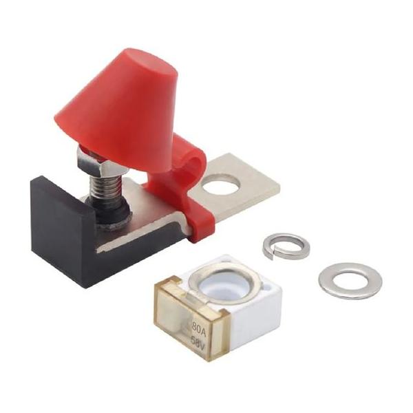 適用: エネルギー 電動 車両 バッテリー ヒューズ ホルダー 58V 80A 絶縁 ヒューズ ホルダー ヒューズ