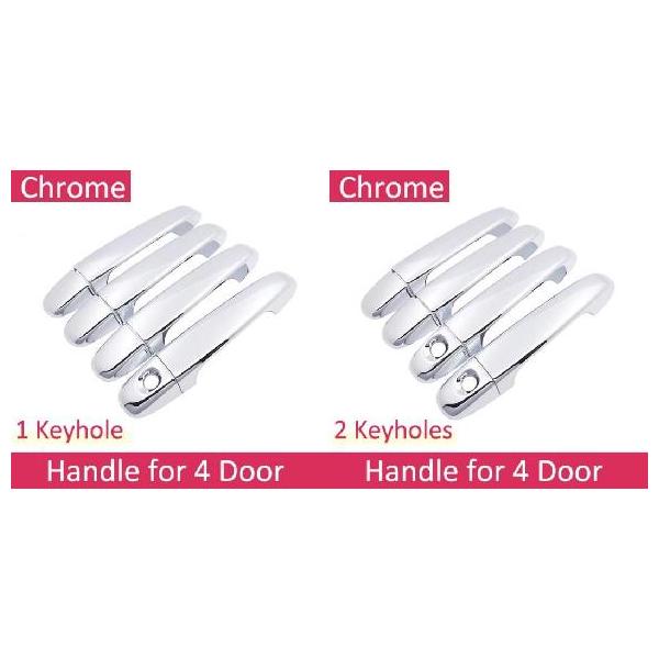 トヨタ TOYOTA トヨタ自動車バリエーション: タイプ001:ハンドル 1 キーホールタイプ002:ハンドル 2 キーホール 適用: トヨタ プロボックス 2002-2019 クローム ドア ハンドル カバー ステッカー トリム セット...