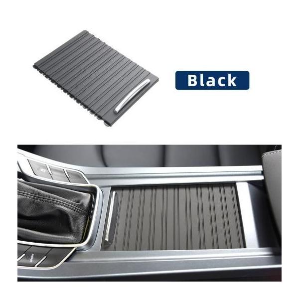 DHCTVAT1 DHCTV-AT-1 黒 BLACK DHCTV AT 1カラー: ブラック セントラル コンソール カップホルダー カバー シャッター アウター フレーム カバー カップホルダー ローラー ブラインド 2018-2021...