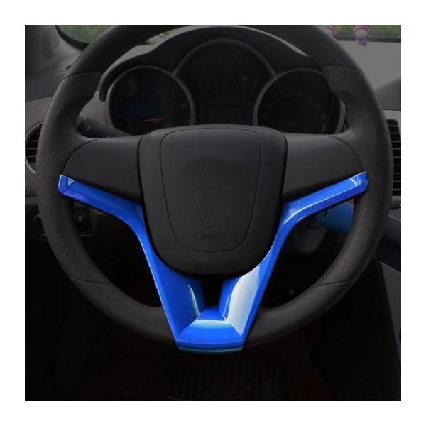 シボレー CHEVROLET シヴォレー TRAXバリエーション: タイプ005:ブルー 適用: シボレー/CHEVROLET クルーズ セダン ハッチバック 2009-2014 トラックス トラッカー 2013-2016 ステアリング ホ...