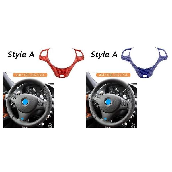 ビーエムダブリュー ビーエムダブル ビーエム BMWバリエーション: タイプ001:カーボン レッドタイプ002:カーボン ブルー 適用: BMW E90 E92 E93 E87 1 3シリーズ 2005-2012 ステアリング ホイール ...