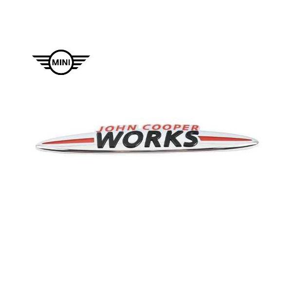 【適合車種】３ドアハッチバック：F56 JCW(LCI)カブリオレ：F57 JCW(LCI)フロントグリル用"JOHN COOPER WORKS"エンブレムサイズ：縦約 2.5cm x 横約 14.5cm