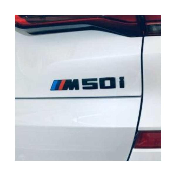 【適合車種】Ｘシリーズ Ｘ５：G05"M50I"ブラックエンブレムです。カラー：ブラックサイズ：縦 約2.5cm　横 約18.5cm