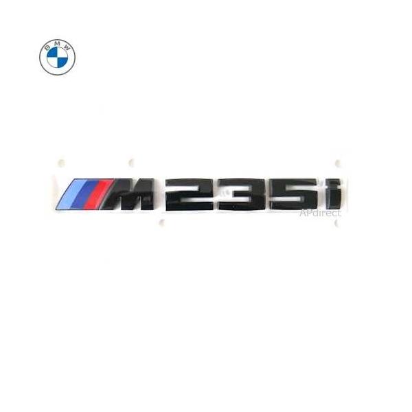 【適合車種】２シリーズ グランクーペ：F44トランク用BMW純正"M235i"エンブレムです。両面テープ付きなので、色々な場所に貼り付け可能！サイズ：横:縦：約2.0cm　約18.3cm カラー：グロス・ブラック