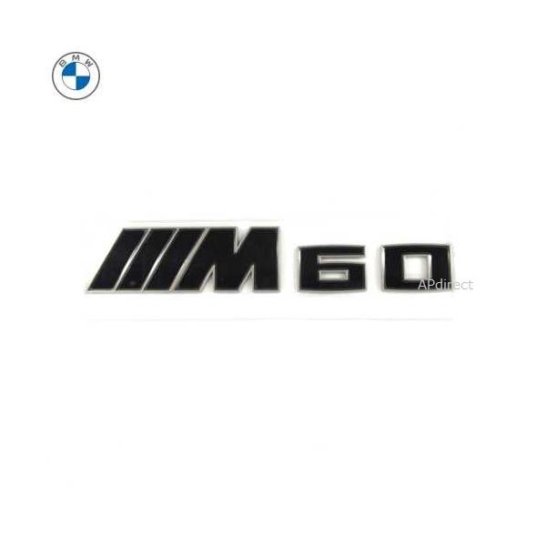 【適合車種】ｉシリーズ ｉＸ：I20トランク用"M60"エンブレムです。カラー：ブラック／チタニウム・ブロンズサイズ：縦 約3.5cm(///M部分)/約2.1cm(60部分)　横 約19.6cm