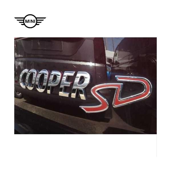 【適合車種】クラブマン：F54リヤ用 "Cooper SD"エンブレム