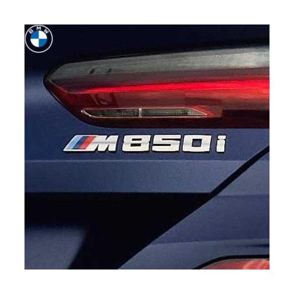 【適合車種】８シリーズ クーペ：G15８シリーズ グランクーペ：G16トランク用"M850i"エンブレムカラー：マット・クロームサイズ：縦 約 2.0 cm　横 約 18.5 cm