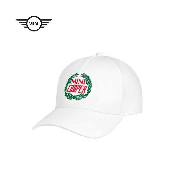 ・5パネルのキャップ、若干カーブしたツバ・フロント・パネルとツバは丈夫なコットン製、 フロント中央にMINI Cooperのヴィンテージ・ロゴの刺繍・ツバ表には6本のライン・ステッチ・プラスチック製のアジャスター（7穴）・内側に汗止めライナ...
