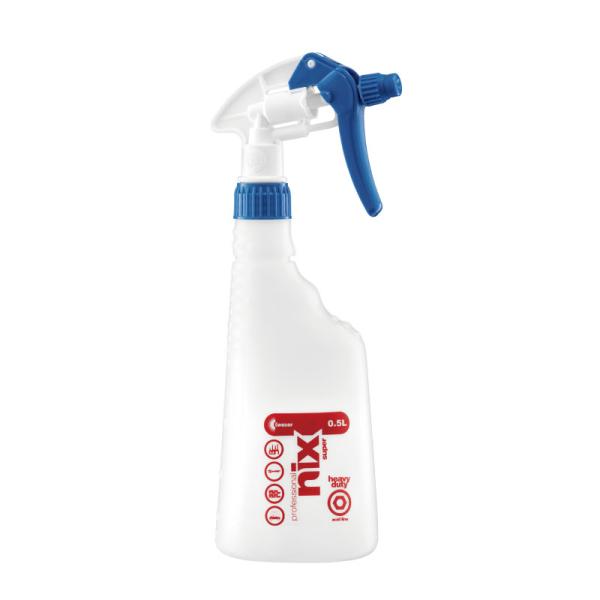 EC マルチトリガースプレー MT-0.5は酸性〜弱アルカリ性液剤や水系アルコール液剤対応のマルチスプレーボトルです。●信頼のキャニオン製酸、アルコール対応スプレーガン採用●液量目盛り付き半透明ボトル、滑り止めリブと握りやすいトリガー、頑丈...