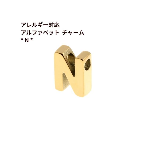 【サイズ】約8×6.1ｍｍ、重さ約0.68ｇ【素材】サージカルステンレス316 ※ニッケルフリーメッキ処理【商品説明】医療用器具にも使用される低アレルギー素材のサージカルステンレス製のアルファベットチャームです。