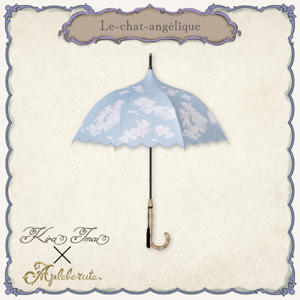 〜tele（テーレ）の想い〜　パートナー：今井キラ　コンセプト：コラボモデル　表生地：遮光加工　表柄：今井キラオリジナルプリント　表仕様：花びらのような刺繍加工■傘の種類・機能1級遮光、長傘（ショート丈）、雨傘、晴雨兼用、UVカット■UVカ...