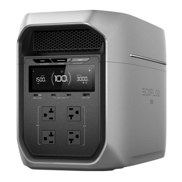 エコフローEFDELTA1500-JP-B-Cbox698-6329ポータブル電源重量：16.5kgサイズ：21.3×39.8×28.15定格：1500W容量：1536Ｗhドライバー：2.8時間はつり機：1.2時間切断機：0.9時間コンプレ...