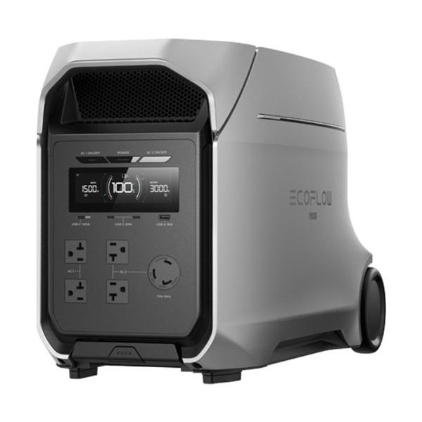 エコフローEFDELTA3UPLUS-JP-CBOX722-7215ポータブル電源重量：33.7kg サイズ：32.77×61.31×39.5定格：3000W容量：3072Ｗhドライバー：5.3時間はつり機：2.2時間切断機：1.9時間コン...