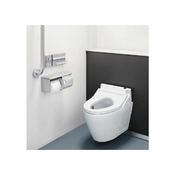 TOTOバリアフリートイレパックUAXC3C12BA（フラッシュタンク式）TCF5534AUP（アプリコットＰ）UACN4NN121B（ライニング）TH484V3（止水栓）YH191KL（棚付二連紙巻器）T113B6（手すり）メーカー直送