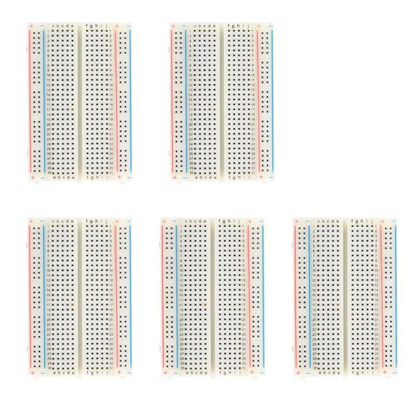 【商品説明】　・ABSプラスチック素材で完全に再利用可能;サイズ：84mm*54mm*9mm・はんだ不要ブレッドボード，さまざまな実験的ニーズを満たすために、3個の400ポイントブレッドボードが用意されています。・使用する前に，回路障害の心...