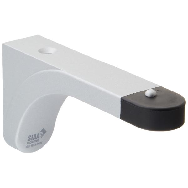 【商品説明】　・10万回繰り返し衝撃耐久試験済み(ドア重量20kg)・ラバトリーブース用戸当り兼用の帽子掛け・仕上げ:サテンクローム・付属取付ねじ:皿タッピングネジ4×25ミリ・無機抗菌剤入りですので、雑菌の発生を抑えます。・製造国:日本※...