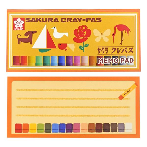 【商品説明】　・【サイズ】15×7×1cm・【内容】メモパッド（クレパス柄）100シート・【特長1】サクラクレパス100周年記念雑貨を数量限定で販売・【特長2】サクラのロングセラー商品がメモパッドとして登場・【特長3】表紙・メモに懐かしのク...